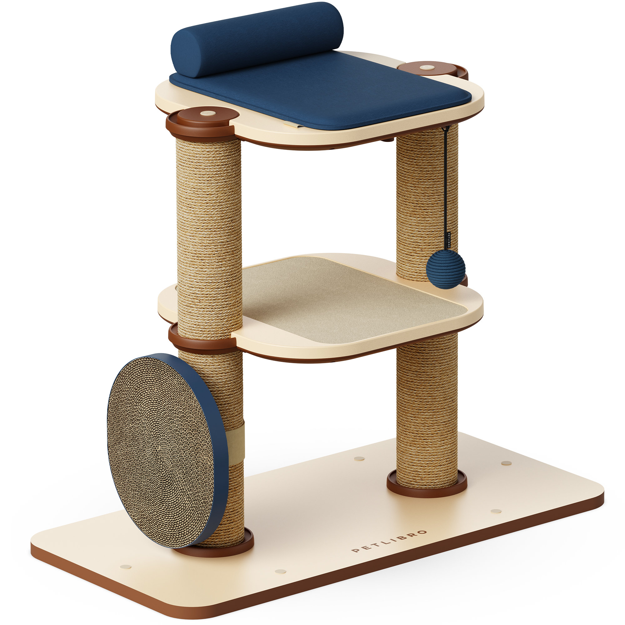 PETLIBRO 29" H Infinity Cat Tree Tower for Indoor Cats, Modular Design with Cat Bed, Toy, Felt ...